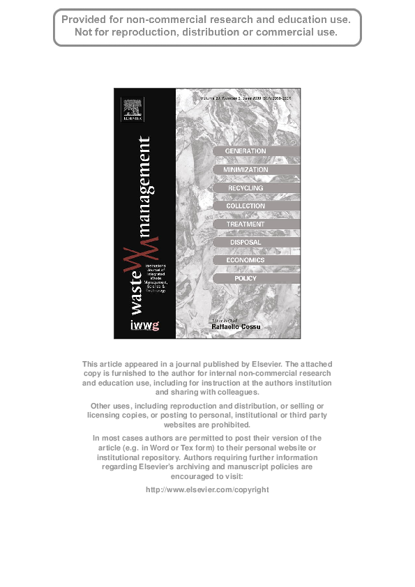 (PDF) Inconsistent pathways of household waste