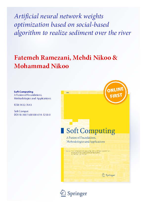(PDF) Artificial neural network weights optimization using ICA, GA, ICA-GA and R-ICA-GA ...