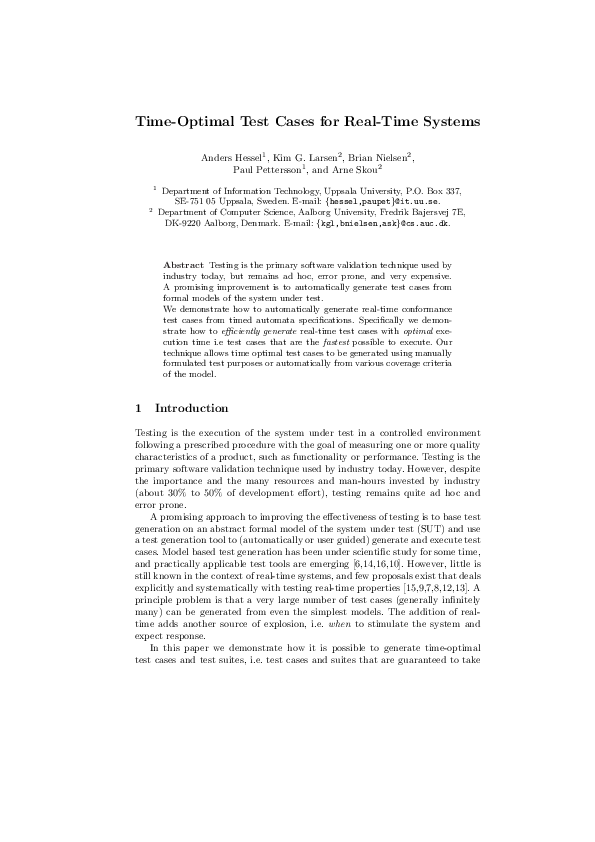 (PDF) TIMES: A Tool for Schedulability Analysis and Code Generation of Real-Time Systems