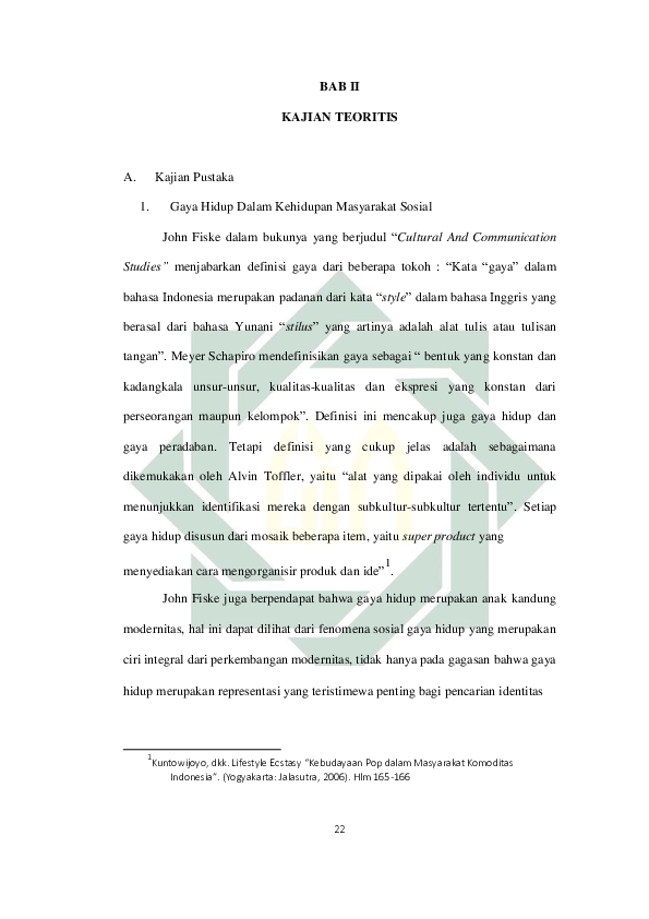 (PDF) BAB II KAJIAN TEORITIS