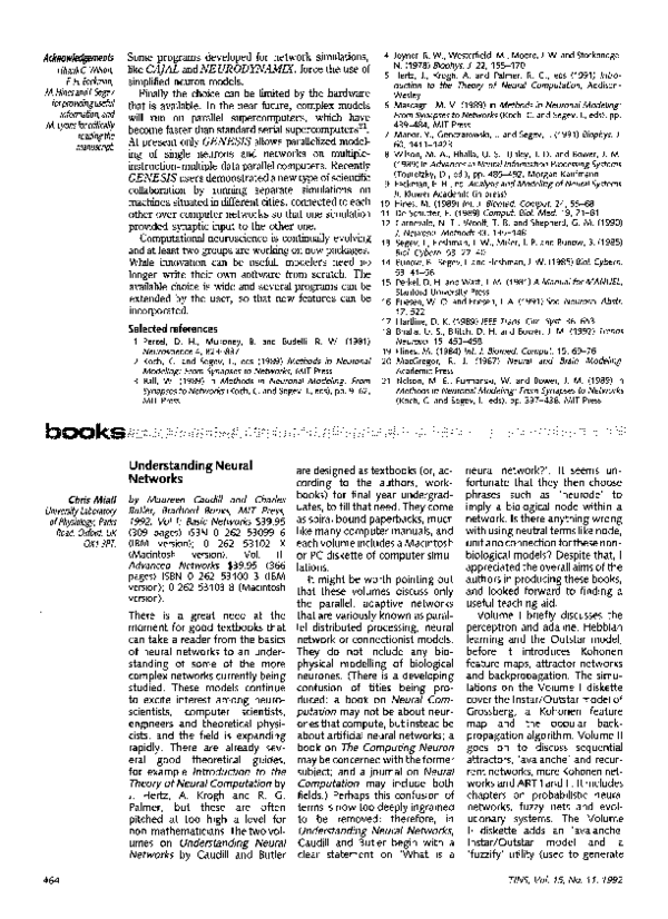 (PDF) Understanding Neural Networksby Maureen Caudill and Charles ...
