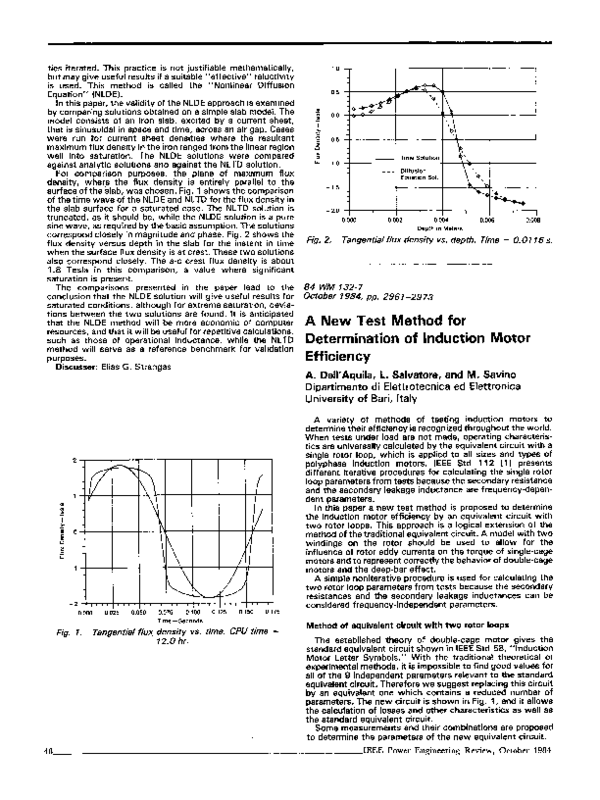 (PDF) A New Test Method for Determination of Induction Motor Efficiency