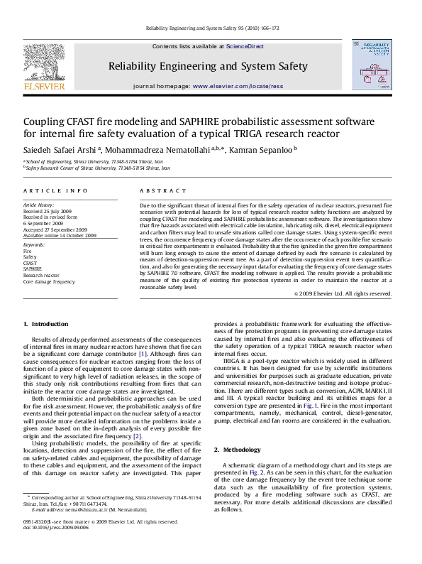 (PDF) Coupling CFAST fire modeling and SAPHIRE probabilistic assessment ...