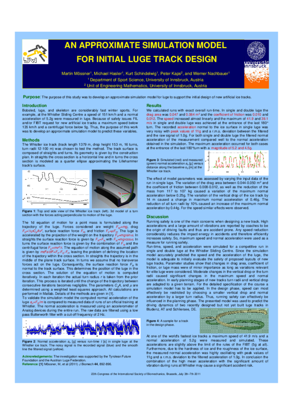 (PDF) An approximate simulation model for initial luge track design