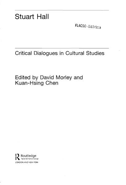 (PDF) Critical Dialogues in Cultural Studies Edited by