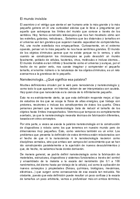 (DOC) El mundo invisible