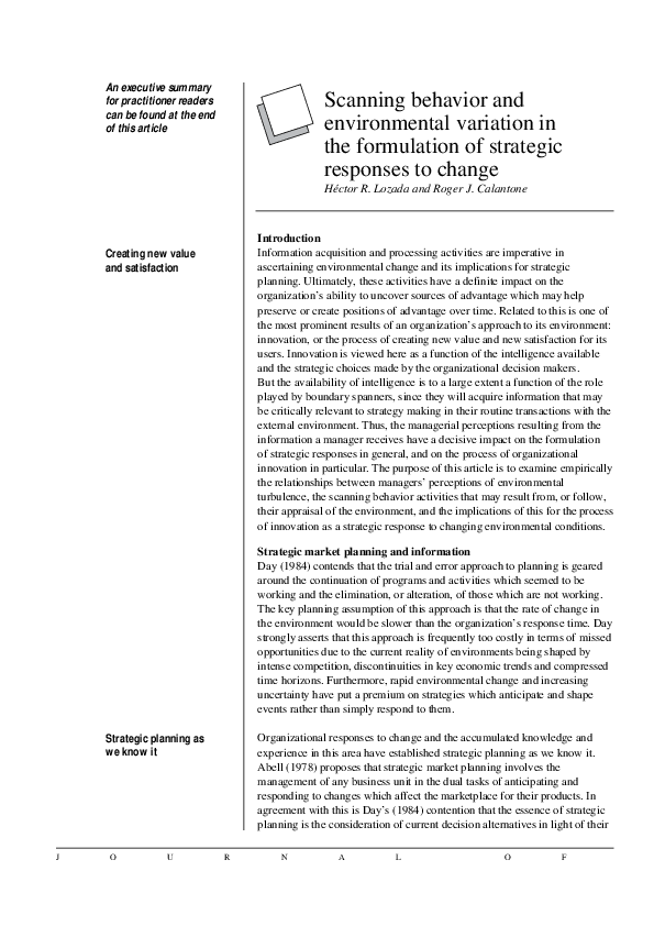 (PDF) Scanning behavior and environmental variation in the formulation ...