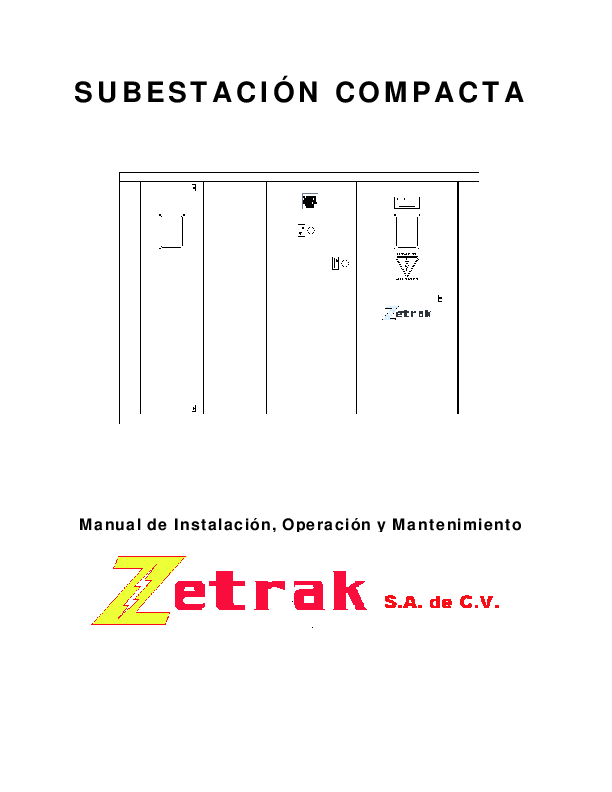 (PDF) SUBESTACIÓN COMPACTA Manual de Instalación, Operación y Mantenimiento