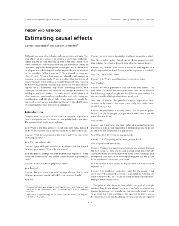 (PDF) Commentary: Population versus individual level causal effects
