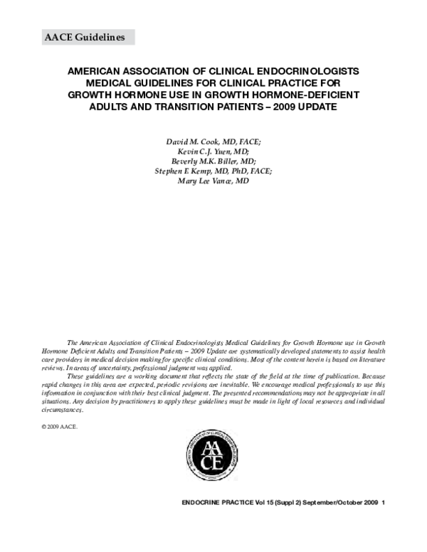 (PDF) AMERICAN ASSOCIATION OF CLINICAL ENDOCRINOLOGISTS MEDICAL ...