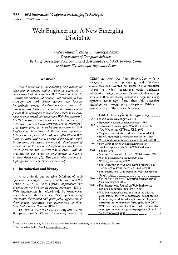 (PDF) Web engineering: a new emerging discipline