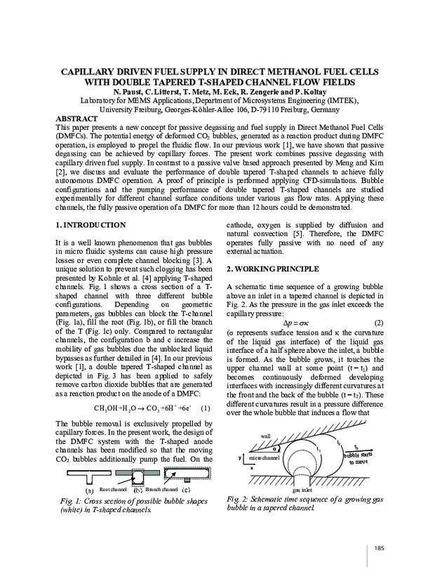 (PDF) Capillary driven fuel supply in direct methanol fuel cells with ...