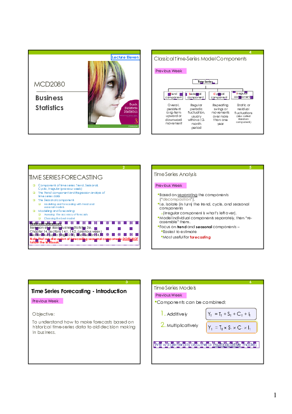 Pdf Time Series Forecasting