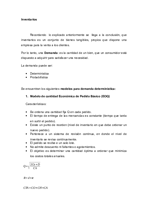 (DOC) Ejercicios de inventarios