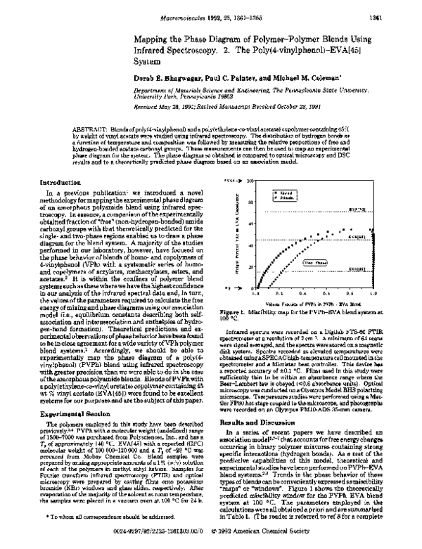 (PDF) Mapping the phase diagram of polymer-polymer blends using ...