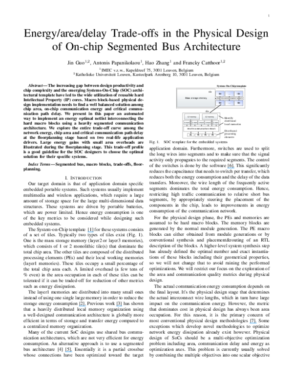 (PDF) Energy/area/delay trade-offs in the physical design of on-chip ...