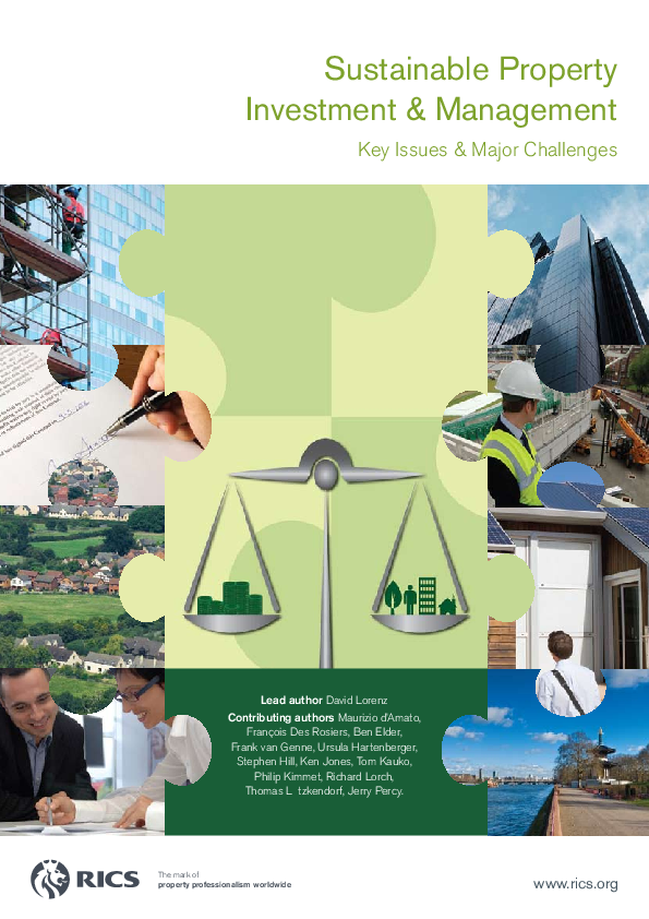 (PDF) Sustainable Property Investment & Management Key Issues & Major ...