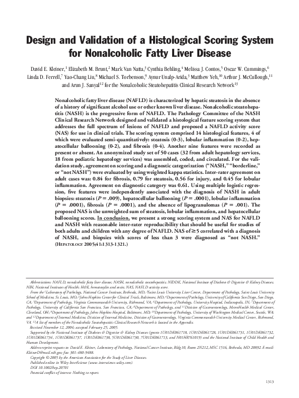 (PDF) Design and validation of a histological scoring system for ...