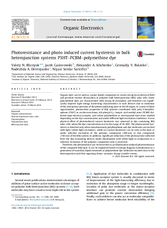 (PDF) Photoresistance and photo induced current hysteresis in bulk ...