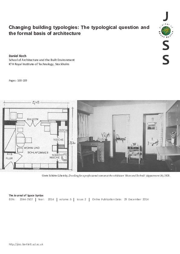 (PDF) Changing building typologies: The typological question and the ...