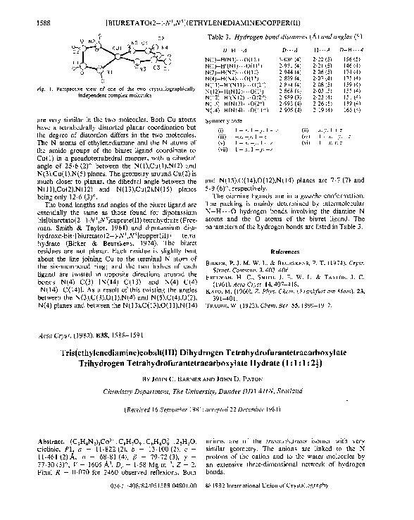 (PDF) Cobalt(III) Coordination Chemistry Study