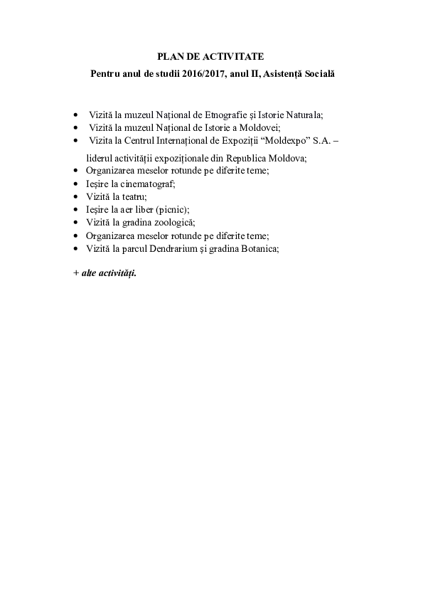 (DOC) PLAN DE ACTIVITATE | Olesea Prida - Academia.edu
