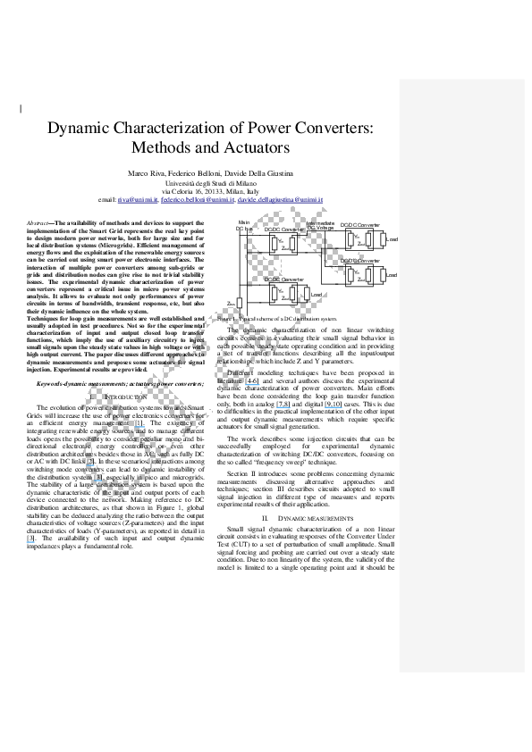 (PDF) Dynamic characterization of power converters: Methods and actuators