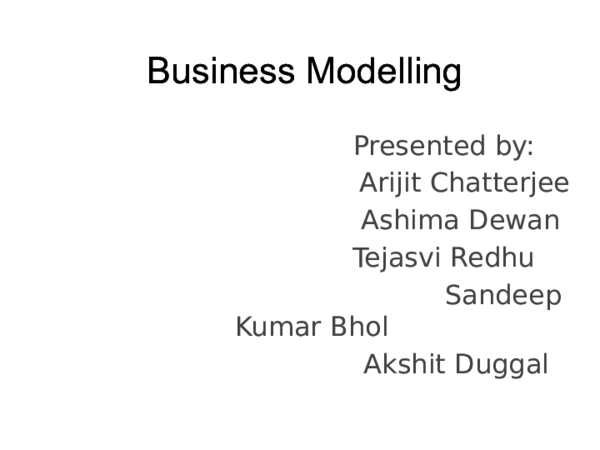 (PPT) Mis buisness modelling ppt