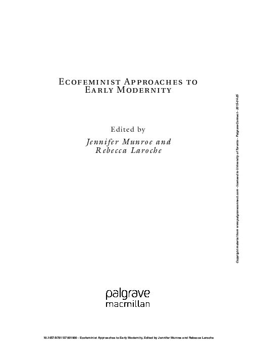 (PDF) Woolley's Mouse: Early Modern Recipe Books and the Uses of Nature