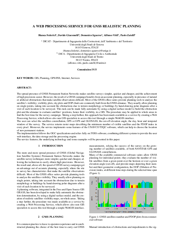 (PDF) A web processing service for GNSS realistic planning