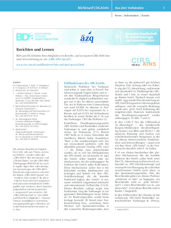 (PDF) CIRS-AINS_Spezial_Fehlunktionen_APL-Ventil-AI_09-2011.pdf