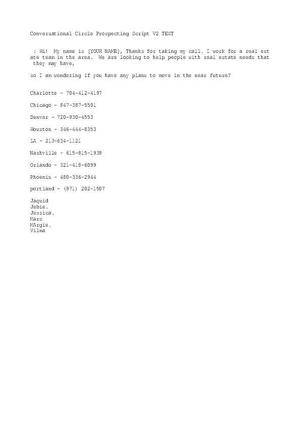 Conversational Circle Prospecting Script V2 TEST | Levon Tongol ...
