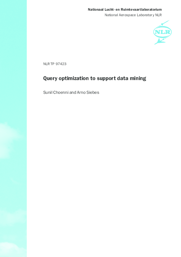 (PDF) Query optimization to support data mining
