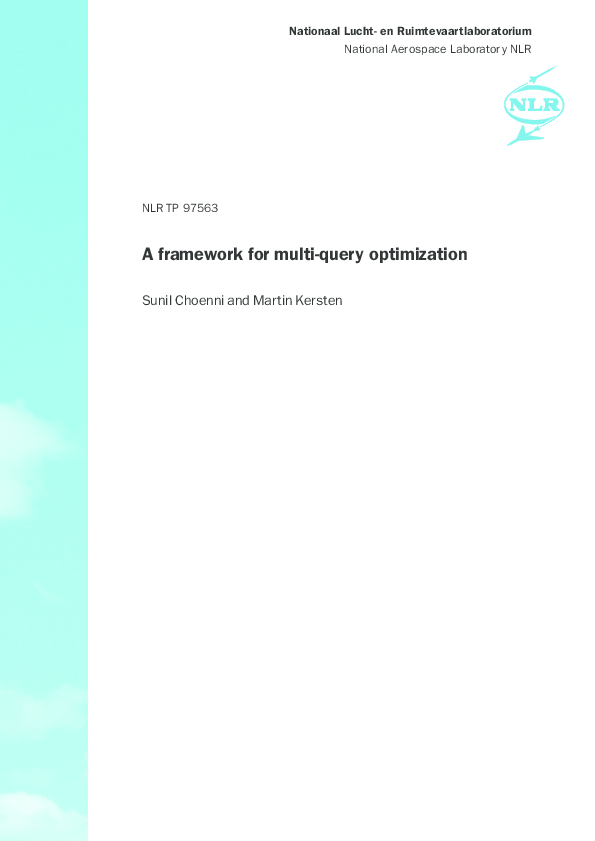 (PDF) A framework for multi-query optimization