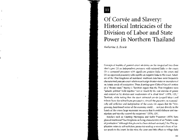 (PDF) Of Corvee and Slavery: Historical Intricacies of the Division of ...