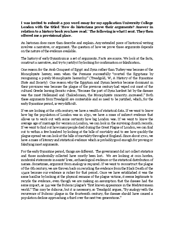 (PDF) How do historians prove their arguments?