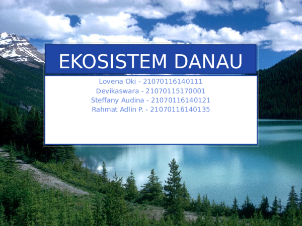 (PPT) PPT Danau