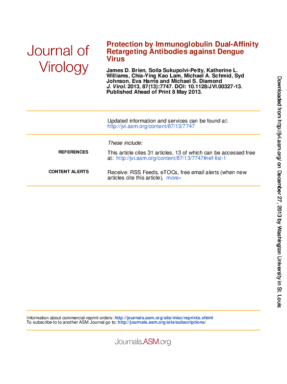 (PDF) Protection by Immunoglobulin Dual-Affinity Retargeting Antibodies ...