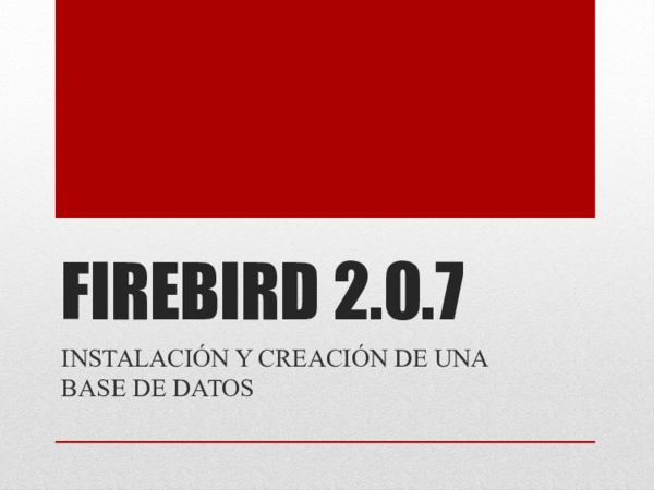 (PPT) Instalacion de BD Firebird