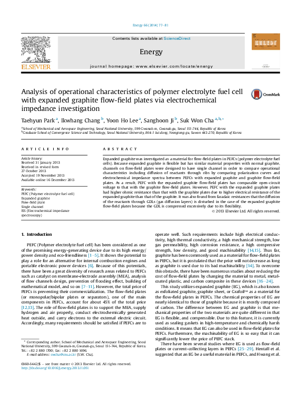 (PDF) Analysis of operational characteristics of polymer electrolyte ...