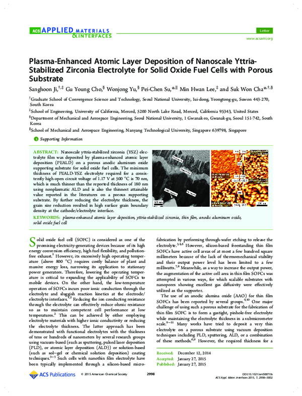(PDF) Plasma-Enhanced Atomic Layer Deposition of Nanoscale Yttria ...