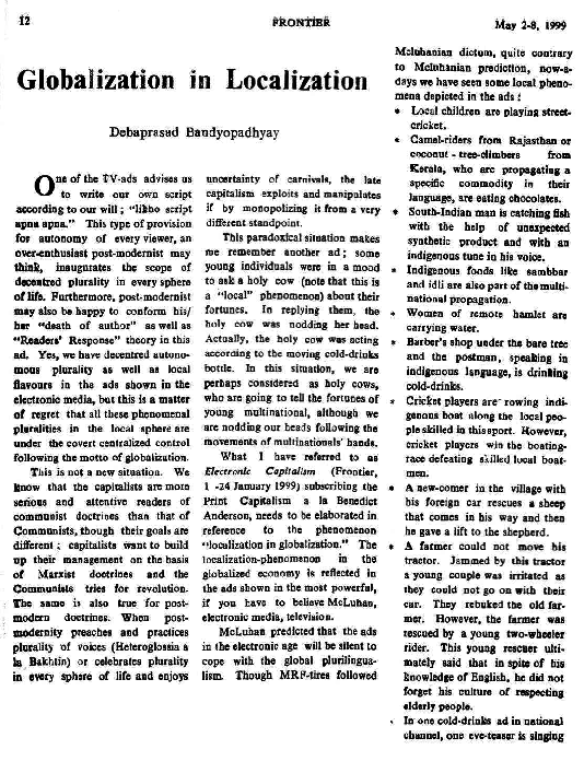 (PDF) Localization in Globalization