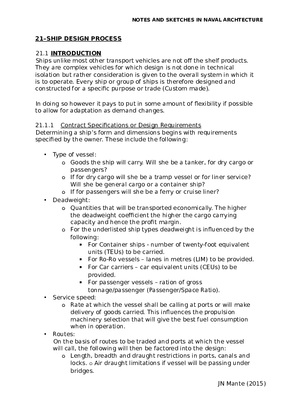 (DOC) -Ship Design Process