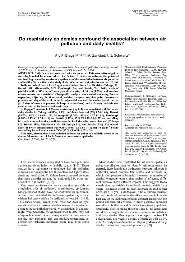 (PDF) Do respiratory epidemics confound the association between air ...