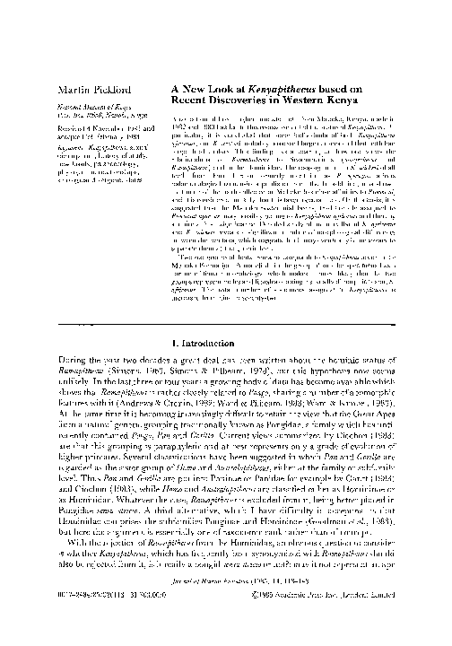 (PDF) A new look at Kenyapithecus based on recent discoveries in ...