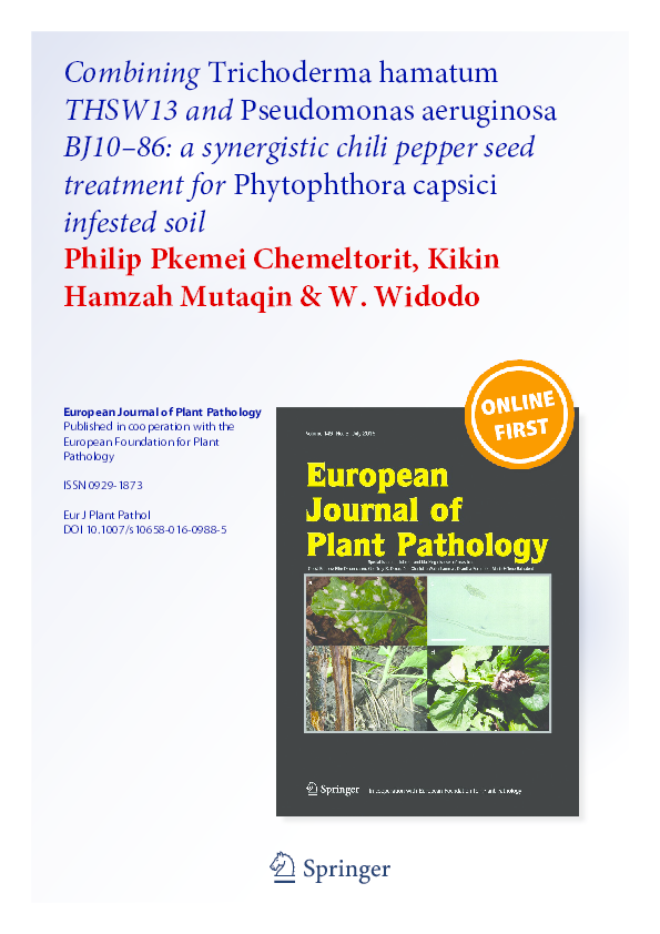 (PDF) COMBINING TRICHODERMA HAMATUM THSW13 AND PSEUDOMONAS AERUGINOSA BJ10–86: A SYNERGISTIC ...