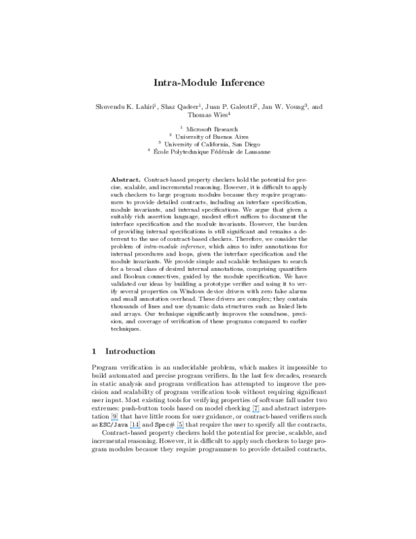 (PDF) Intra-module Inference