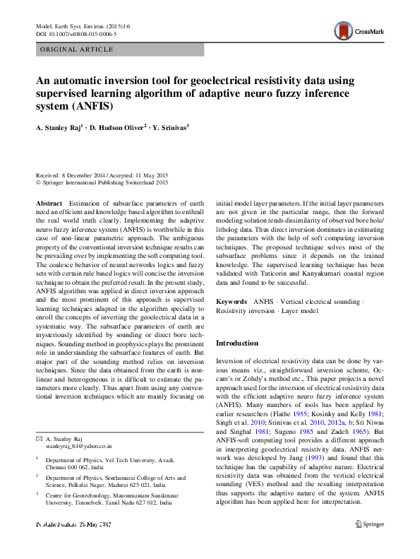 (PDF) An automatic inversion tool for geoelectrical resistivity data ...