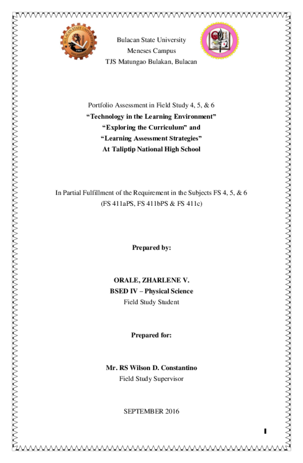 (PDF) PORTFOLIO FS 456 ORALE,Z | April Joyce - Academia.edu