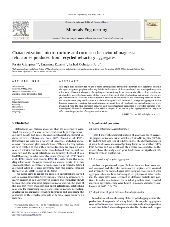 (PDF) Characterization, microstructure and corrosion behavior of ...
